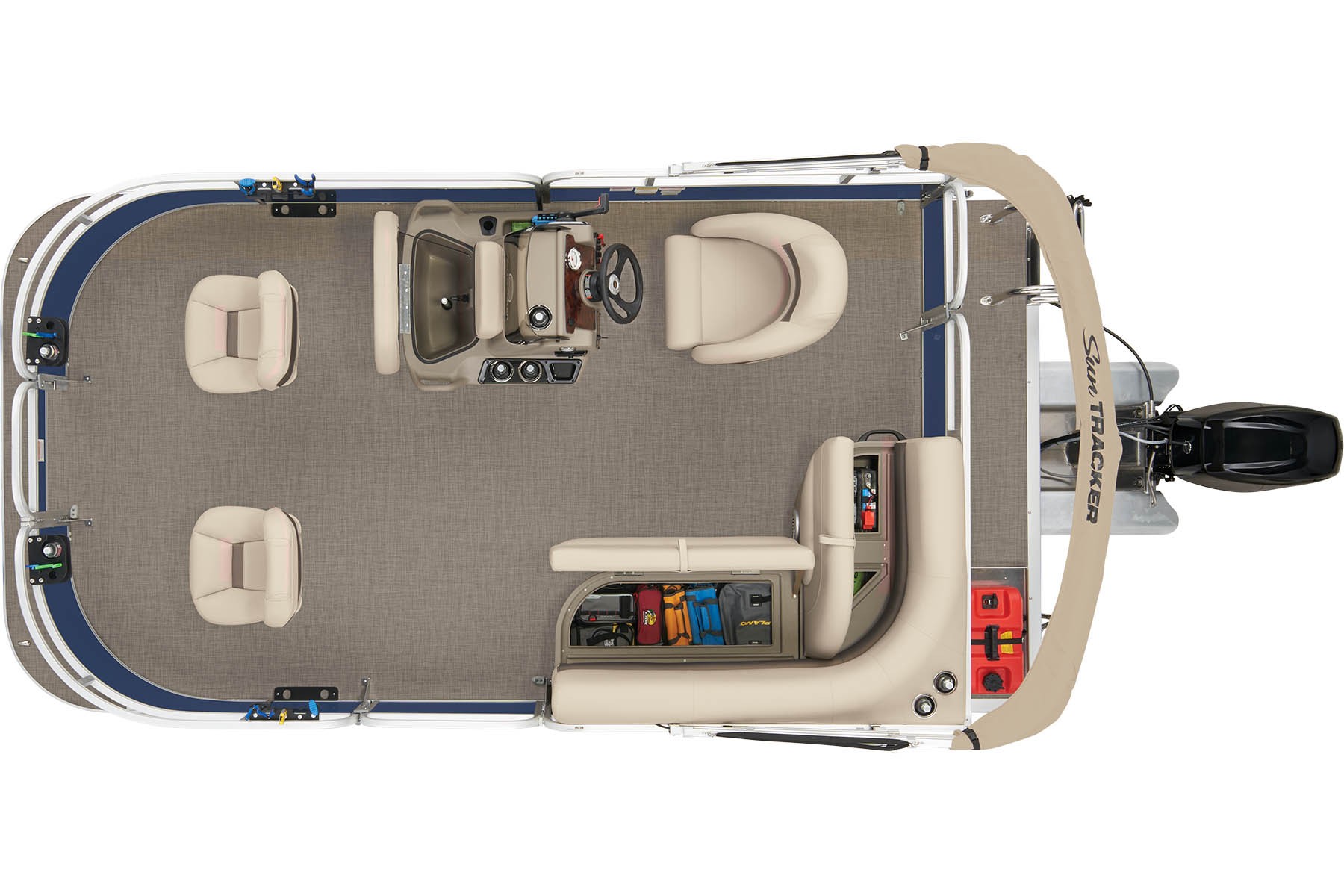 BASS BUGGY 16 XL Select - SUN TRACKER Fishing Pontoon Boat